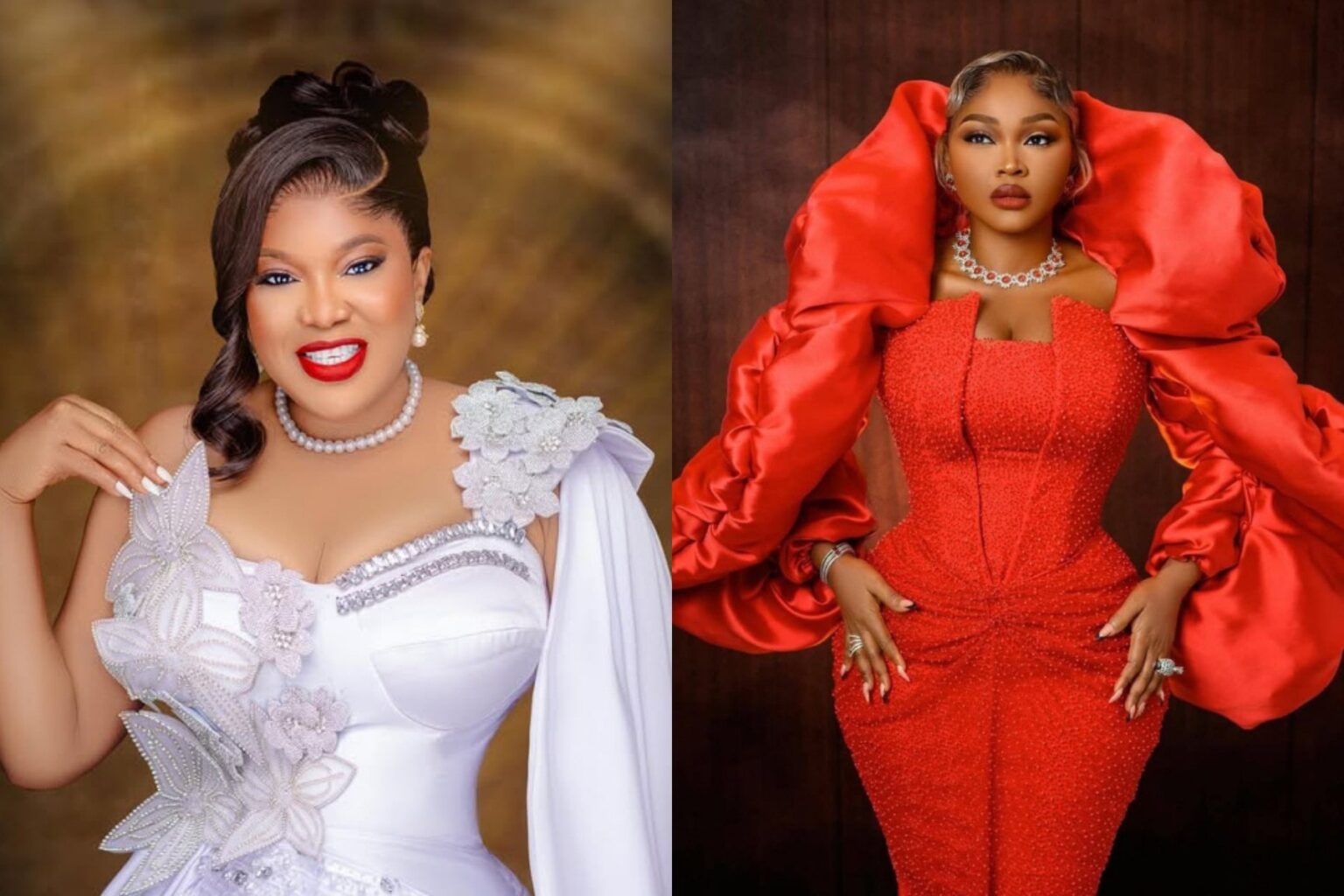 VIDEO: Toyin Abraham blasts Mercy Aigbe over outfit to movie premiere