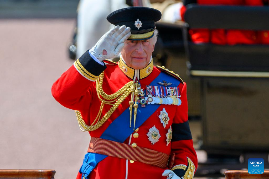 Pictures from Colour parade held in honour of King Charles III in ...