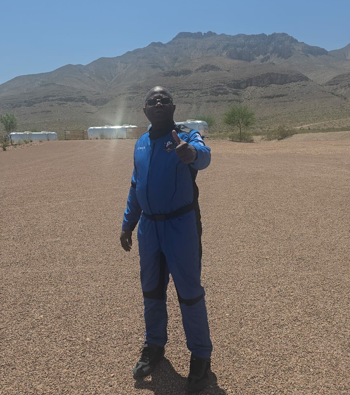 Owolabi Salis enters desert camp ahead of historic spaceflight as first ...