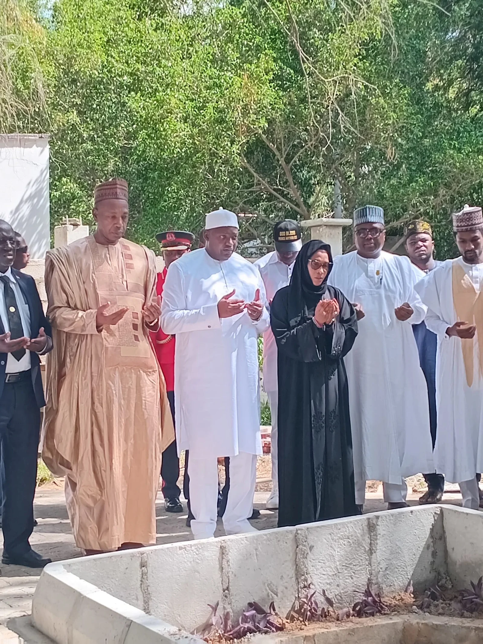 Gambian President Barrow in Daura, pays glowing tribute to Buhari - P.M. News
