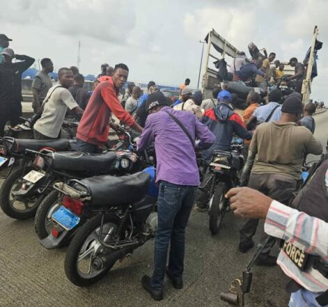 Lagos Taskforce strikes hard: 63 Okada riders nabbed in massive sweep ...