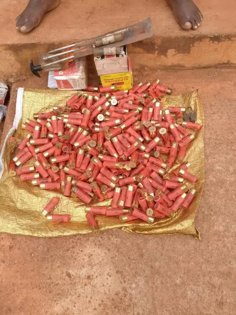 Anambra man Akpan Godwin arrested with over 1,000 rounds of ammunition - P.M. News
