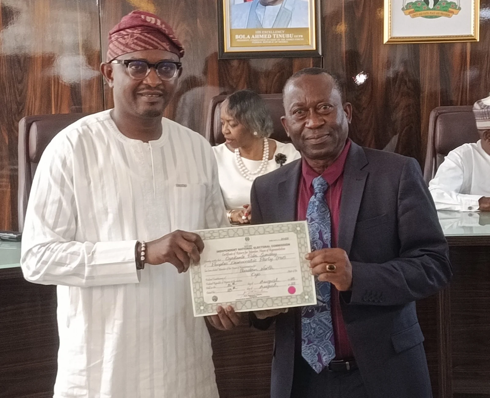 New lawmakers unveil agenda after receiving certificates form INEC - P ...