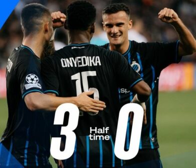 Nigeria's Onyedika scores as Club Brugge Crush Monaco in UCL thriller ...