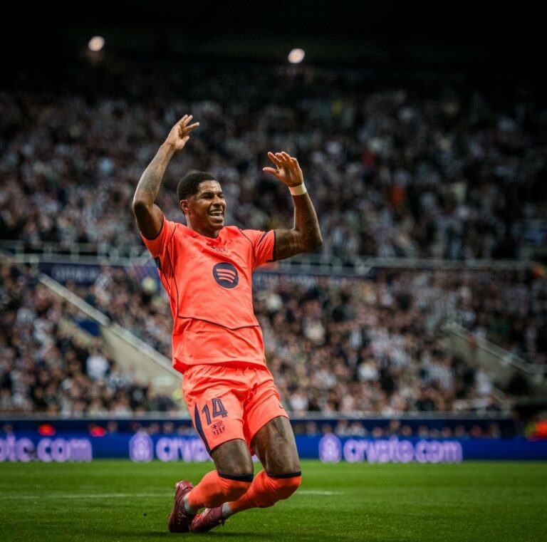 Rashford hits brace as Barcelona edge Newcastle at St. James’ Park - P ...