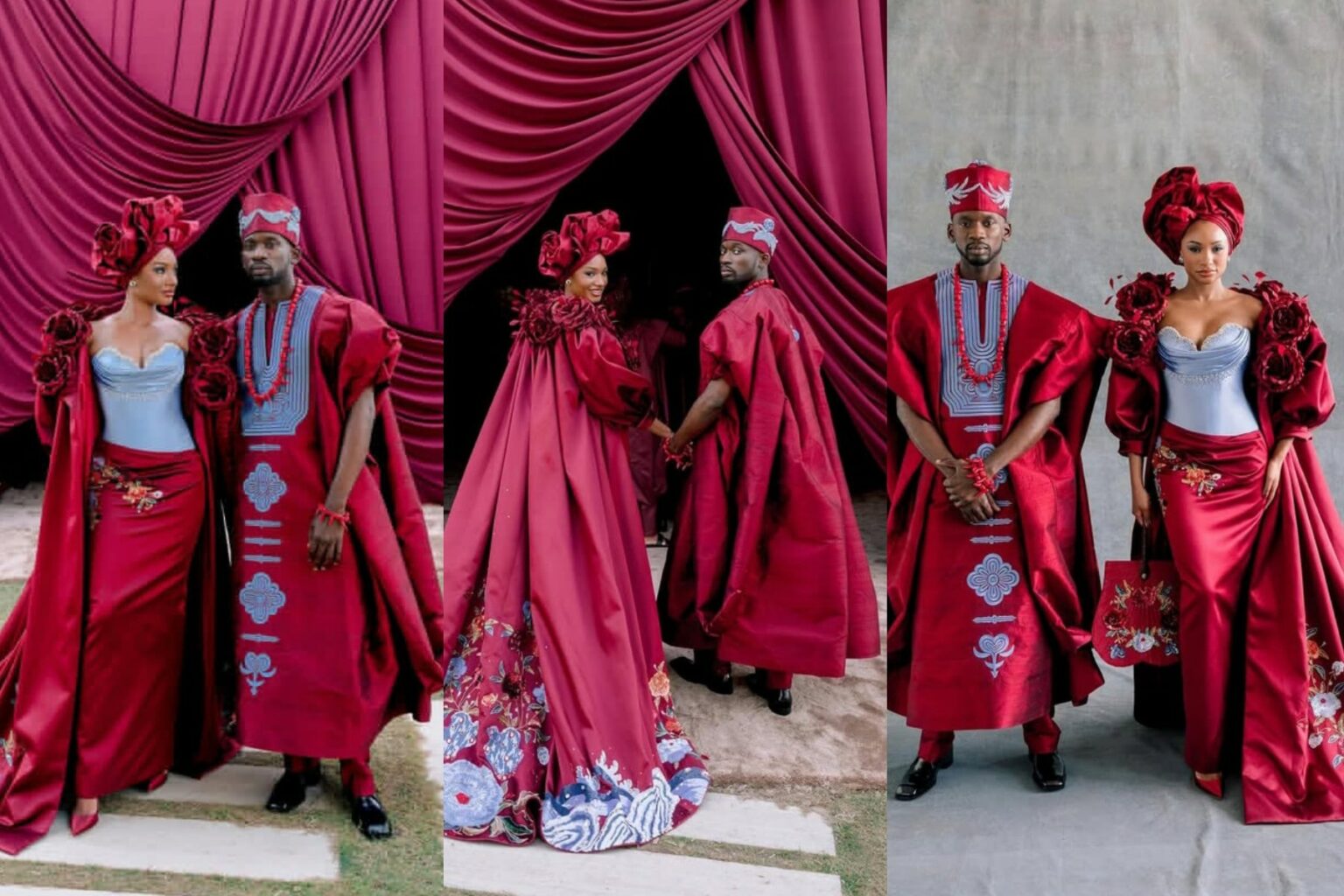 See Temi Otedola's wedding dress that took nearly 2 years to craft