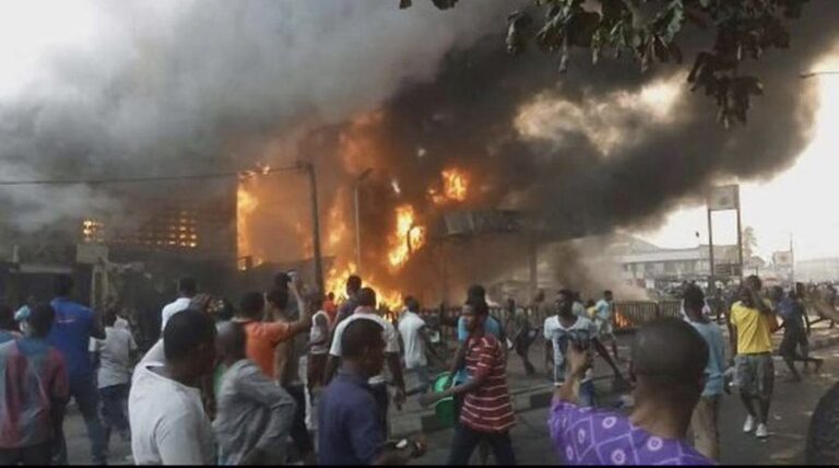 Breaking: Massive Fire outbreak rips through Amuwo Odofin Industrial ...
